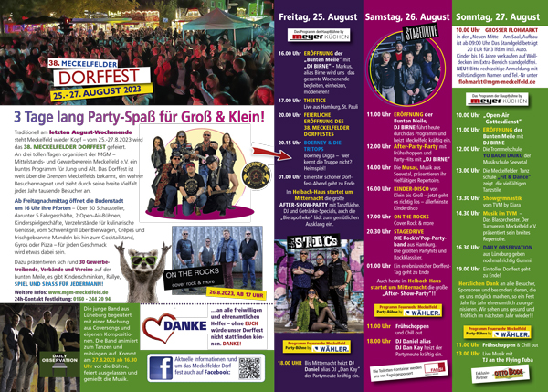 Dorffest Programm